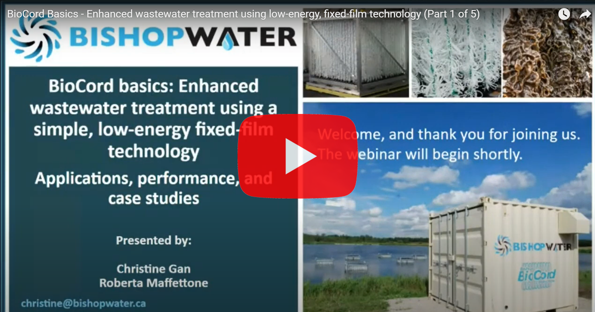 Webinar - BioCord Basics - Bishop Water