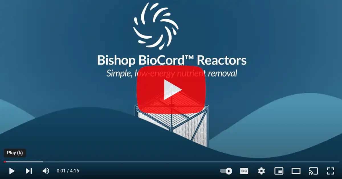 Low-Energy Nutrient Removal Video | Bishop BioCord